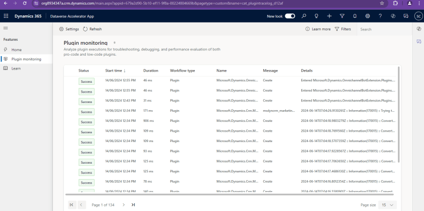Preview – Plugin Monitoring through Dataverse Accelerator App – D365 ...