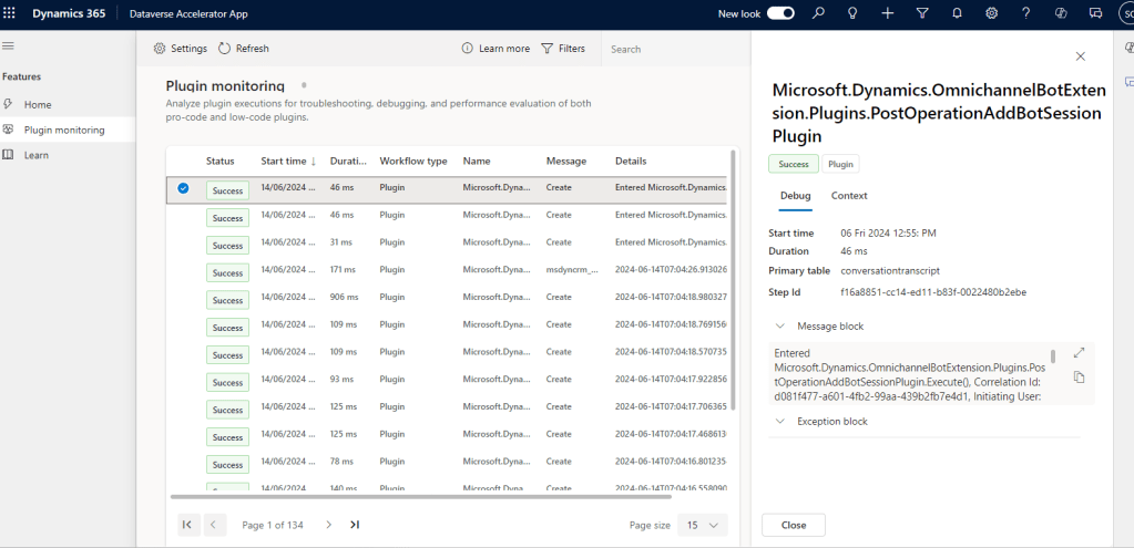 Preview – Plugin Monitoring through Dataverse Accelerator App – D365 ...